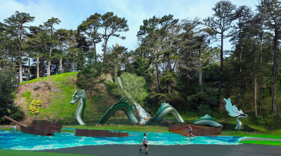 100-Foot Sea Serpent Surfaces in Golden Gate Park - City of Awe